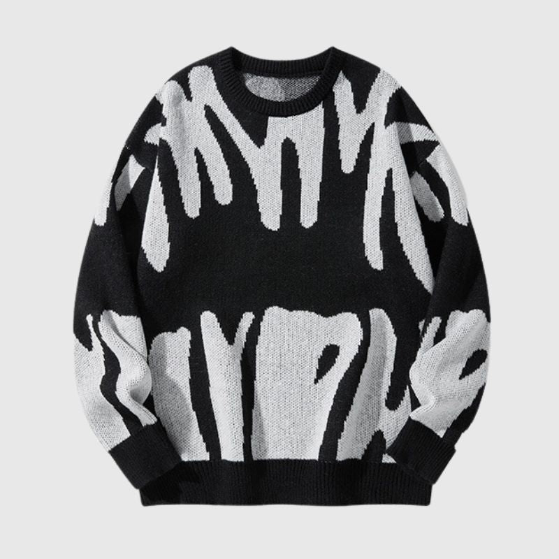 Irregular Color Contrast Design Sweater – MagChic