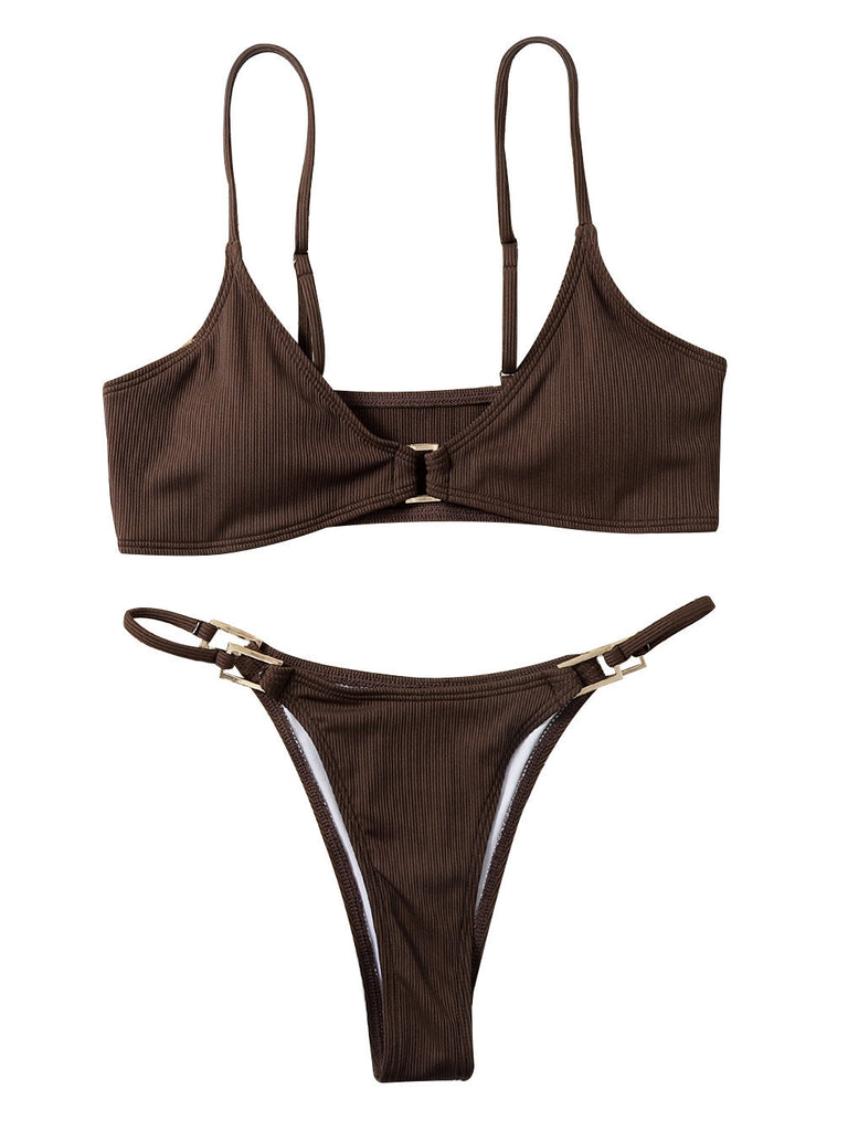 Ring Linked Thong Bikini Swimsuit – MagChic